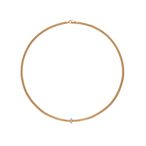 Prima 18K Yellow Gold & Diamond Necklace